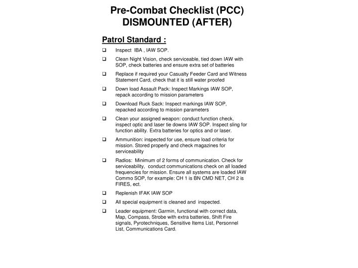 PPT - Pre-Combat Inspection (PCI) PowerPoint Presentation - ID:1926576