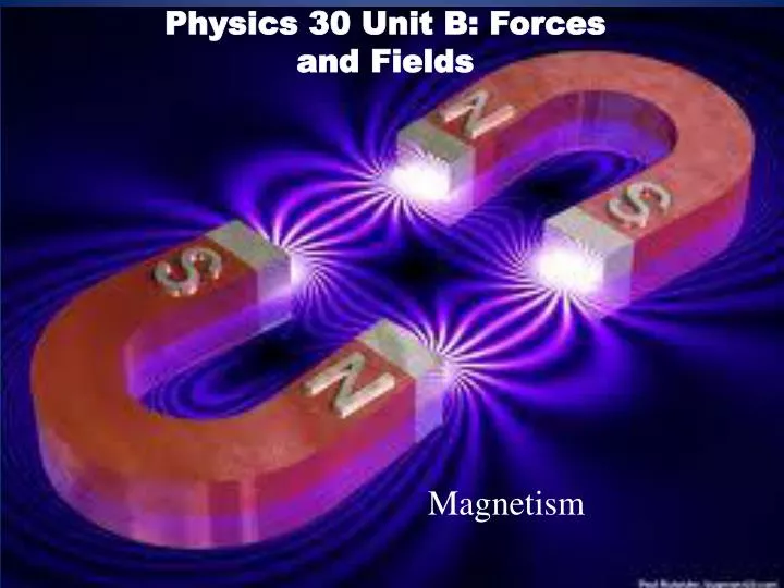 PPT - Physics 30 Unit B: Forces and Fields PowerPoint Presentation ...