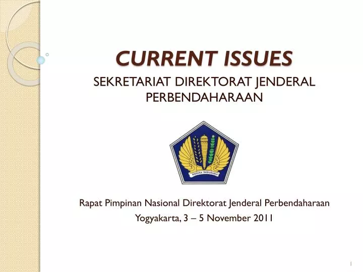 PPT - CURRENT ISSUES PowerPoint Presentation, free download - ID:1927500