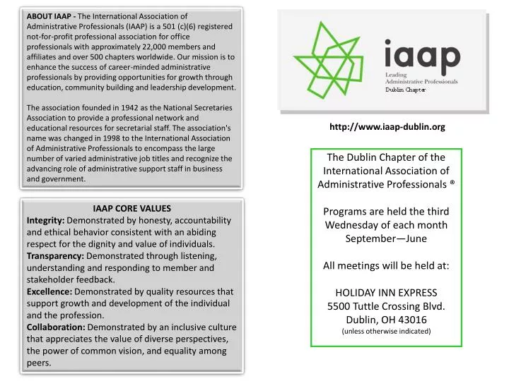 PPT - IAAP CORE VALUES PowerPoint Presentation, free download - ID:1927690