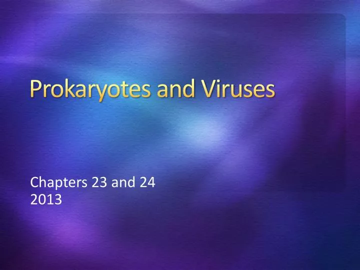 PPT - Prokaryotes and Viruses PowerPoint Presentation, free download ...