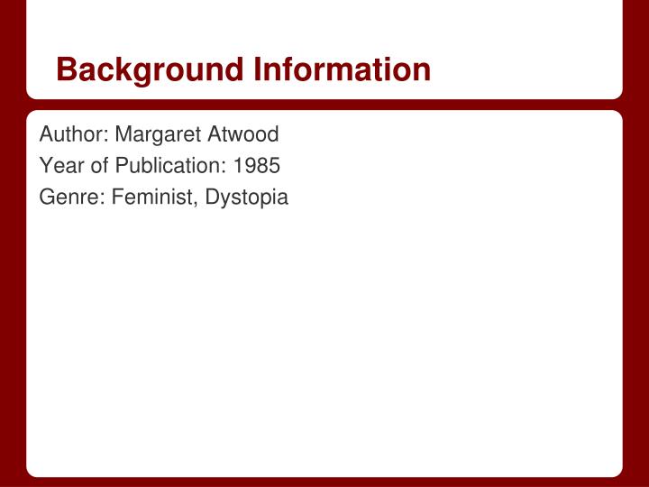 PPT - The Handmaid's Tale PowerPoint Presentation - ID:1928219