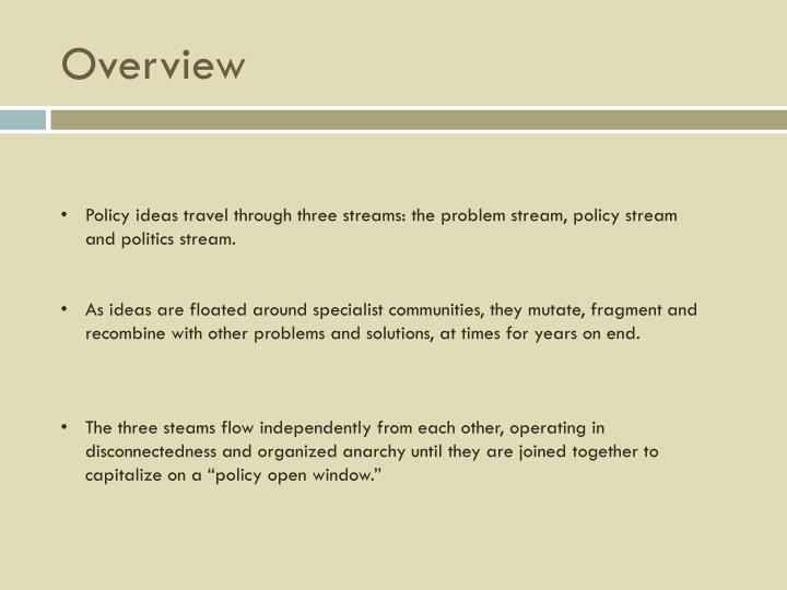 PPT - Agendas, alternatives and public policies John Kingdon , 1984 ...