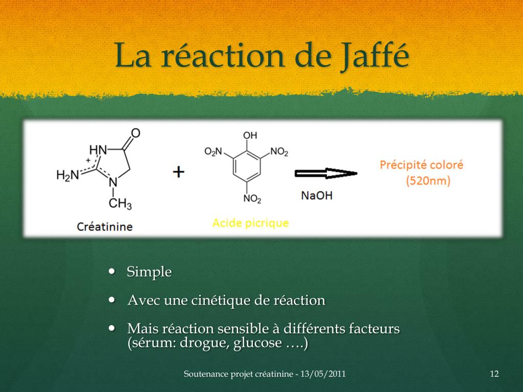 PPT - Projet de Biologie: Mesure in vitro de la créatinine PowerPoint ...