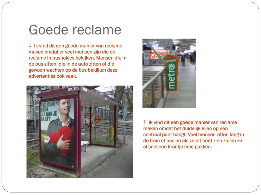 PPT - Project week 1 Foto’s van reclame onderweg PowerPoint ...