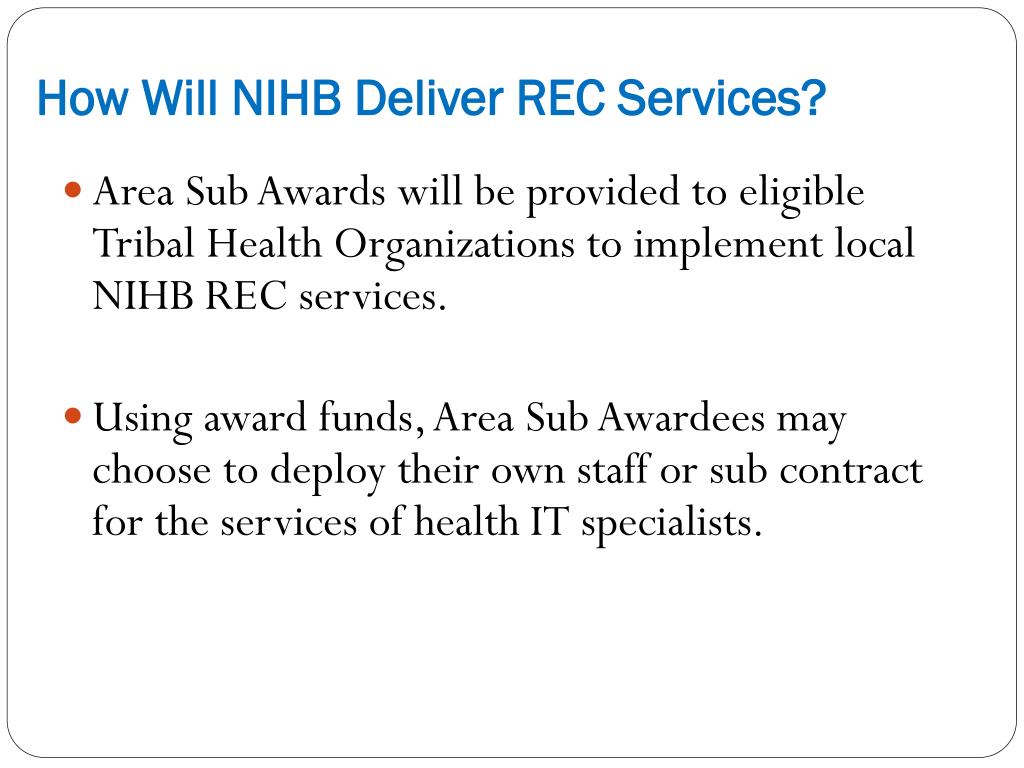 PPT - National Indian Health Board Regional Extension Center PowerPoint ...