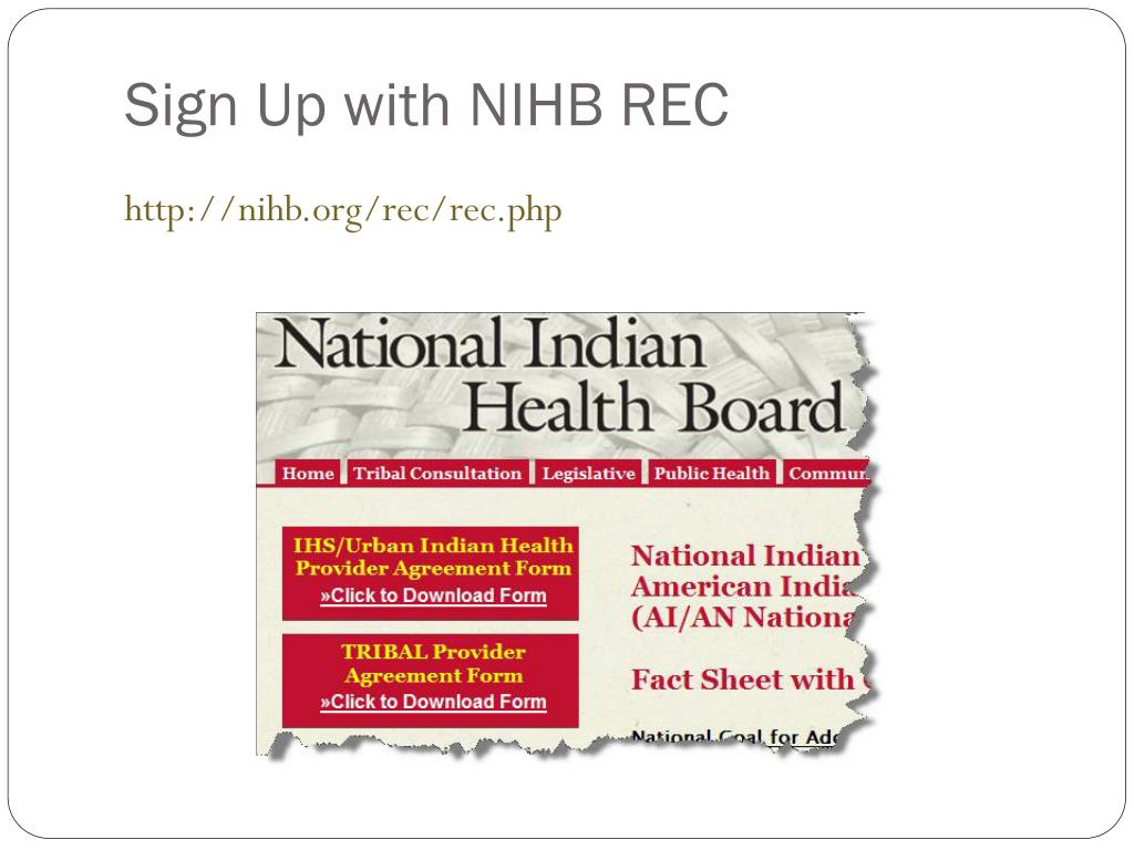 PPT - National Indian Health Board Regional Extension Center PowerPoint ...