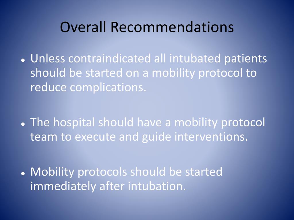 PPT - Influence of Mobility Therapy on Mechanically Ventilated Patient ...