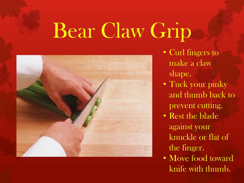 PPT - Knife Skills AKA – how not to chop off your finger in the kitchen ...