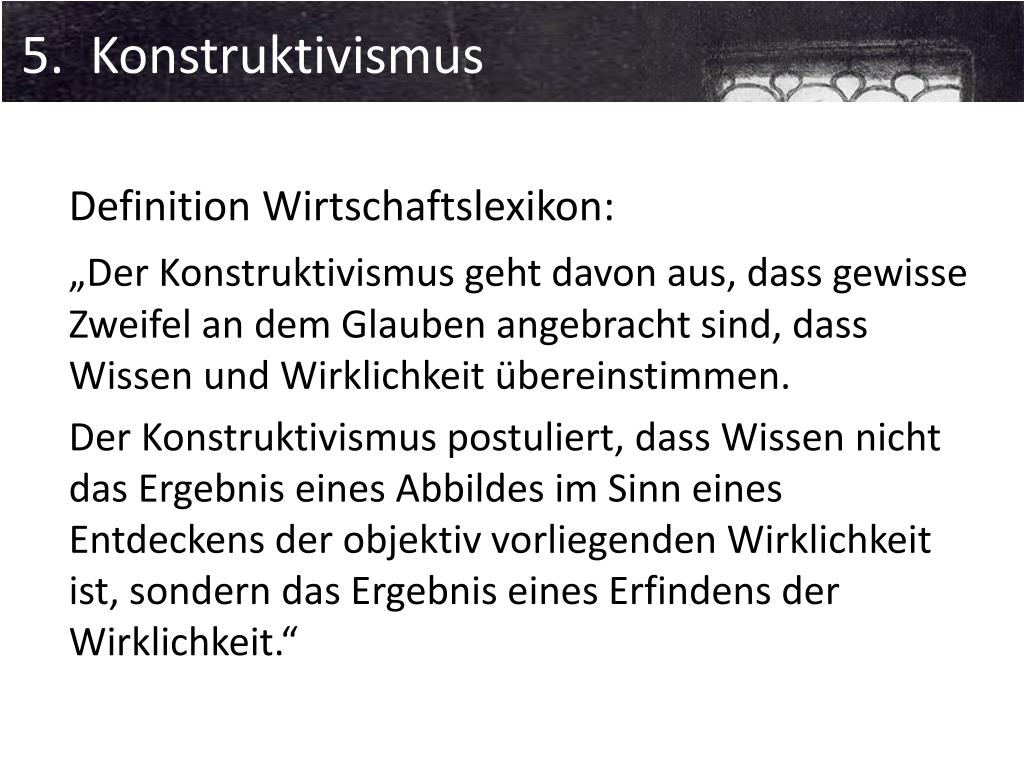 PPT - Erkenntnis- und Wissenstheorien PowerPoint Presentation, free ...