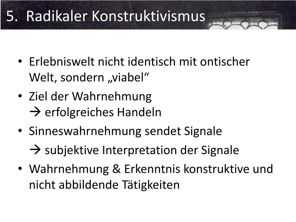 Radikaler Konstruktivismus