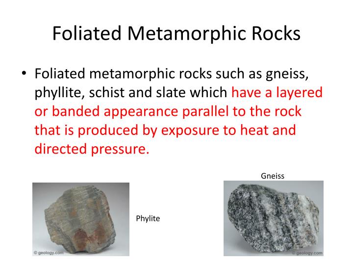 PPT - Types of Metamorphic Rocks PowerPoint Presentation - ID:1930543