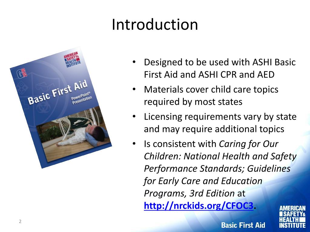 PPT - Basic First Aid Supplemental Pediatric First Aid Topics ...