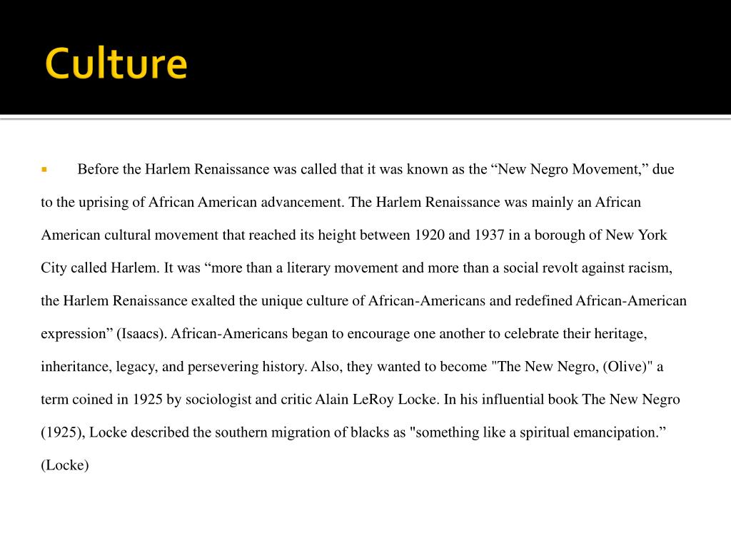 PPT - Harlem Renaissance! 1920’s to 1930’s PowerPoint Presentation - ID ...