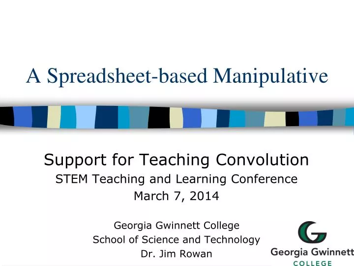 PPT - A Spreadsheet-based Manipulative PowerPoint Presentation, free ...
