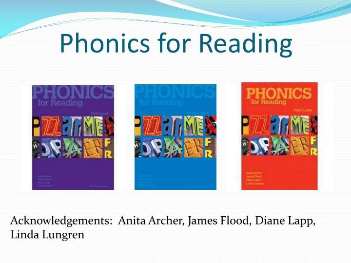 PPT - Phonics for Reading PowerPoint Presentation - ID:1931452