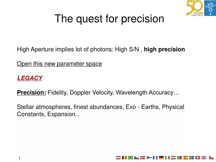 PPT - The quest for precision PowerPoint Presentation, free download ...