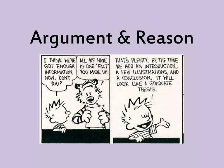 PPT - Argument & Reason PowerPoint Presentation, free download - ID:1931799