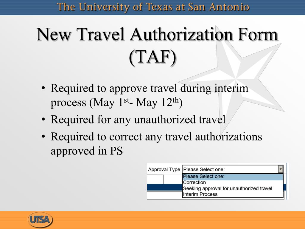 PPT - Disbursements and Travel Services RTAs/Travel Authorizations ...