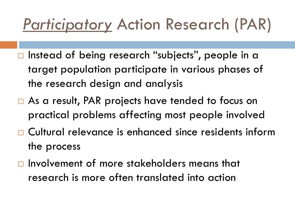 PPT - Youth Participatory Action Research (YPAR ) – a Vehicle for ...