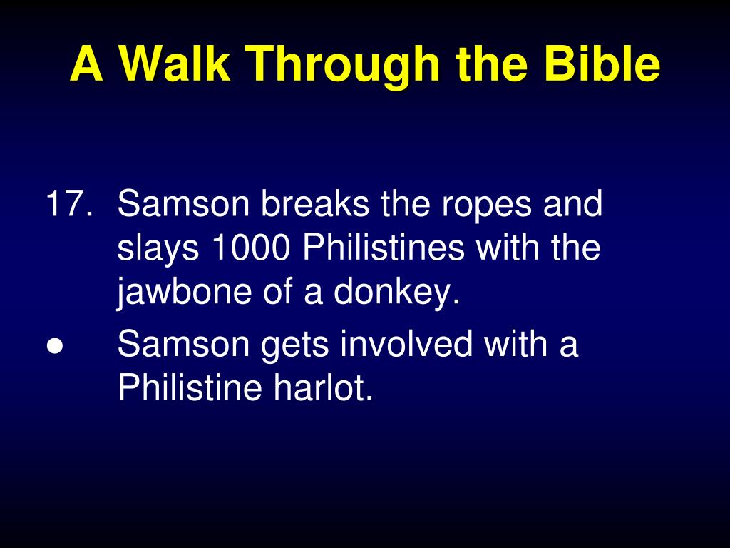 PPT - A Walk Through the Bible With Bro. Bill Parker Sr. PowerPoint ...
