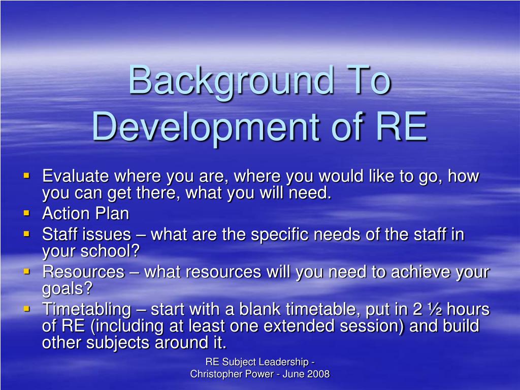 PPT - RE Subject Leadership Developing Religious Education in School ...