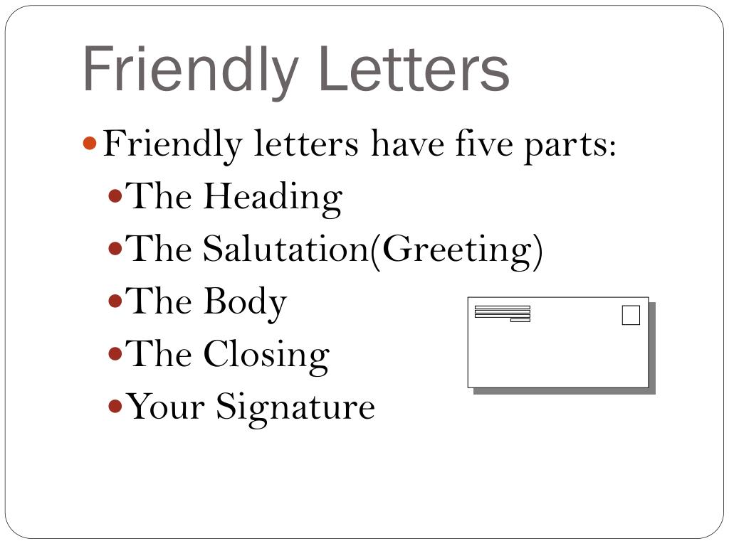 PPT Writing A Friendly Letter PowerPoint Presentation Free Download