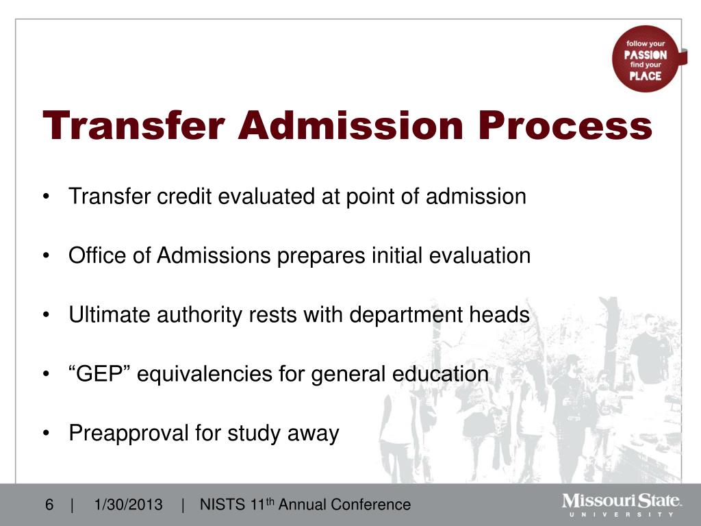 PPT - Transfer Credit Reevaluation Made Missouri State More transfer ...