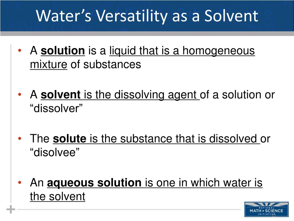 PPT - Biochemistry Water and the Fitness of the Environment PowerPoint ...