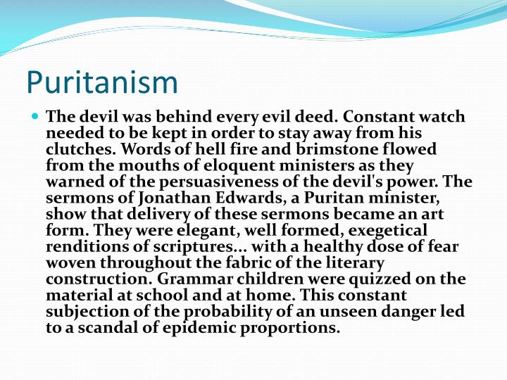 PPT - Puritan Beliefs/ Culture PowerPoint Presentation - ID:1934641