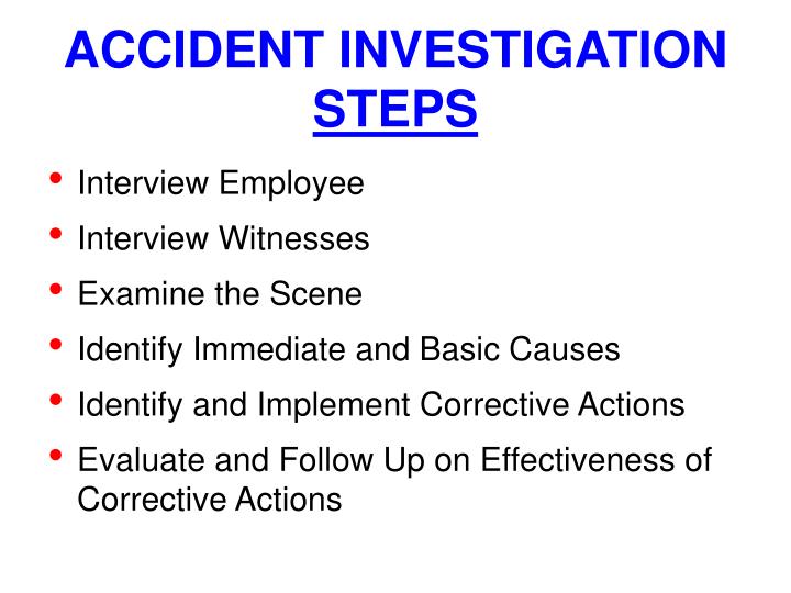 PPT - Accident / Incident Investigation Process PowerPoint Presentation ...