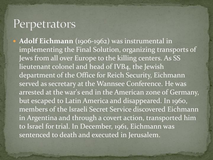 PPT - Perpetrators, Collaborators, and Bystanders in the Holocaust ...