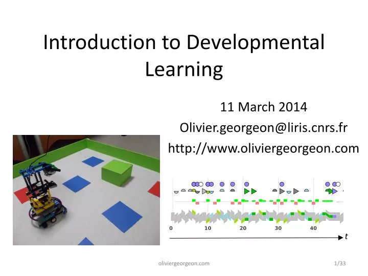 PPT - Introduction to Developmental Learning PowerPoint Presentation ...