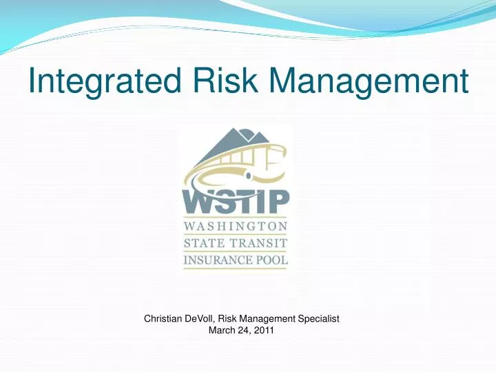 PPT - Integrated Risk Management PowerPoint Presentation, free download ...