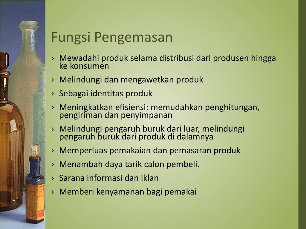 PPT - Material Kemasan & Teknologi Pengemasan PowerPoint Presentation ...