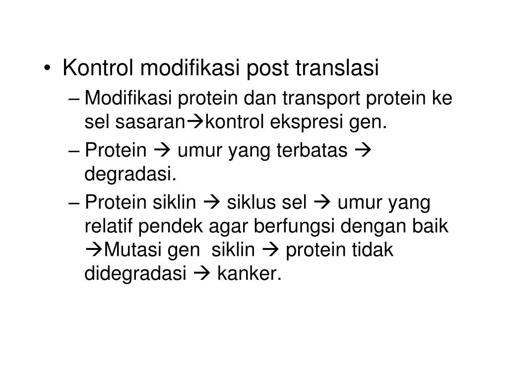 PPT - AKTIVITAS GEN DAN PENGATURANNYA: SINTESIS PROTEIN PowerPoint ...