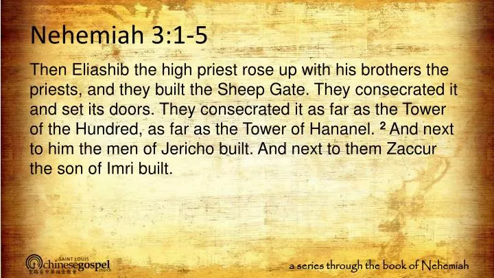 PPT - Nehemiah 3:1-5 PowerPoint Presentation, free download - ID:1935386