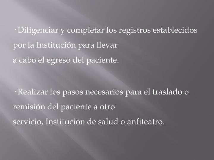 PPT - Unidad del paciente. Ingreso y egreso del paciente. Técnicas de ...
