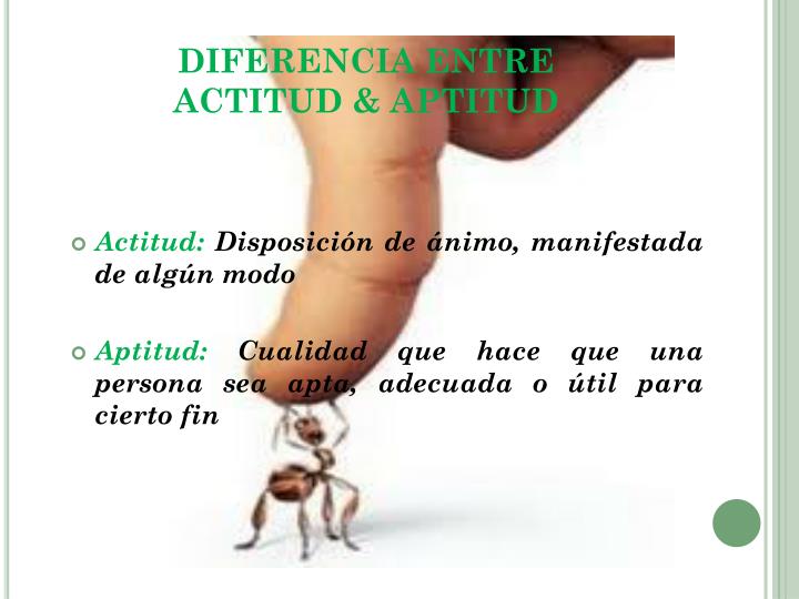 PPT - Actitud PowerPoint Presentation - ID:1935932