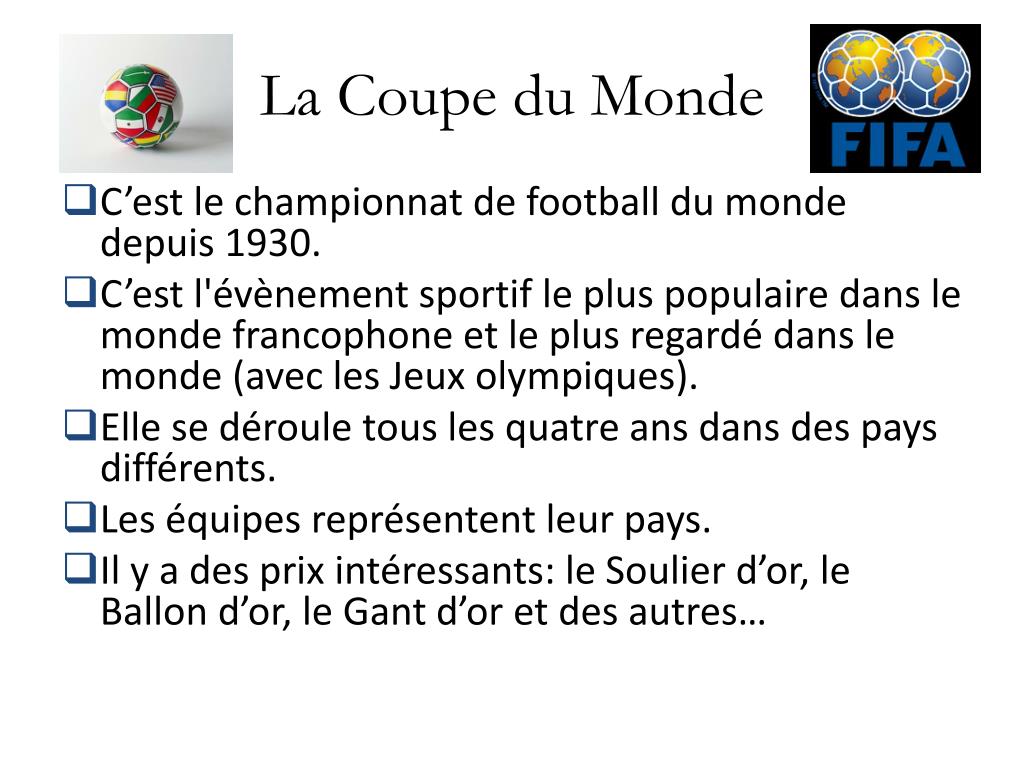 PPT - Le Tour de France et La Coupe du monde PowerPoint Presentation ...