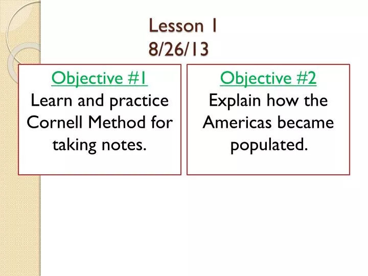 PPT - Lesson 1 8/26/13 PowerPoint Presentation, free download - ID:1936473