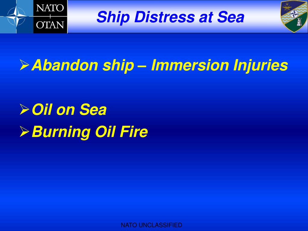 PPT - NATO Staff Maritime Medical Course LO-3 Manage the Recognised ...