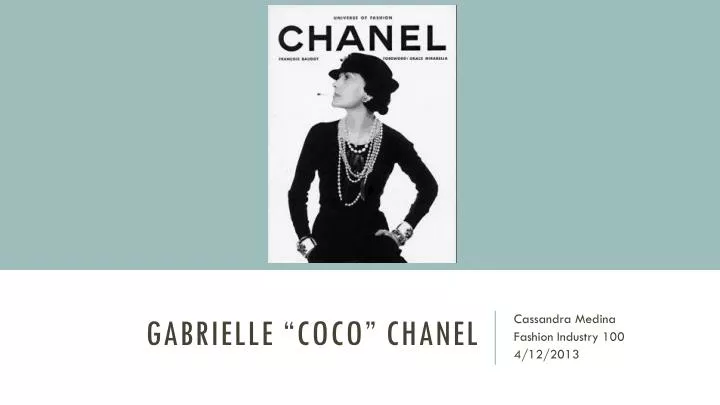 PPT - Gabrielle “Coco” Chanel PowerPoint Presentation, free download ...