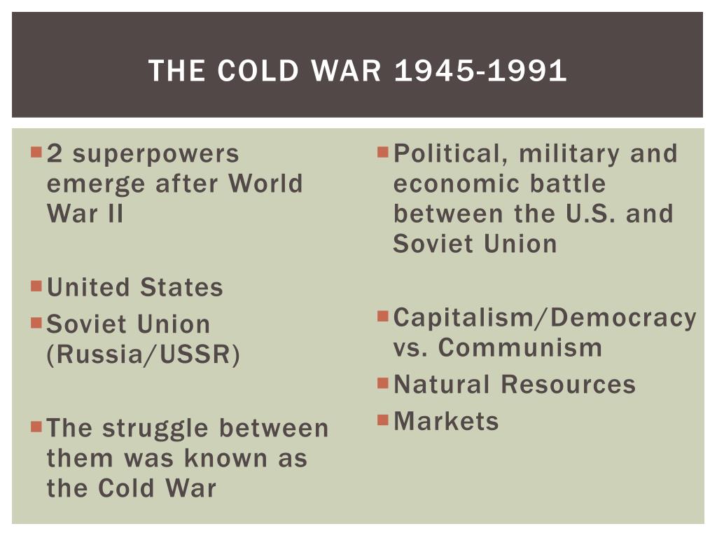 PPT - Understanding Churchill's "Iron Curtain": The Cold War Division ...
