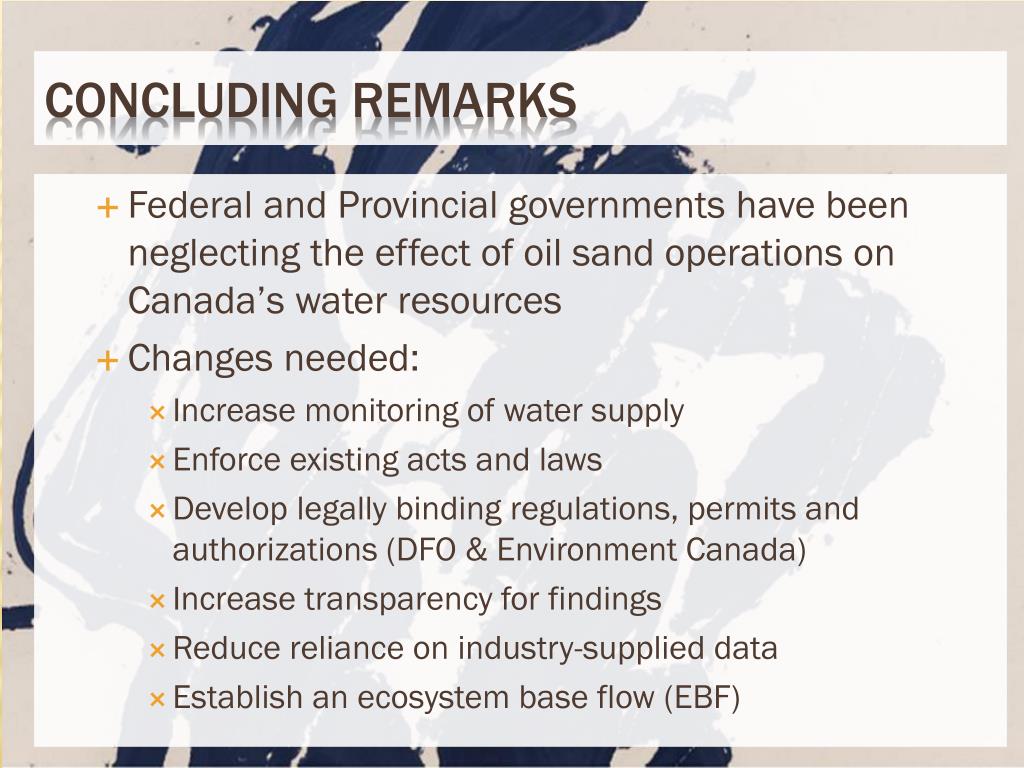 PPT - Oil Sands and Canada’s water Resources PowerPoint Presentation ...