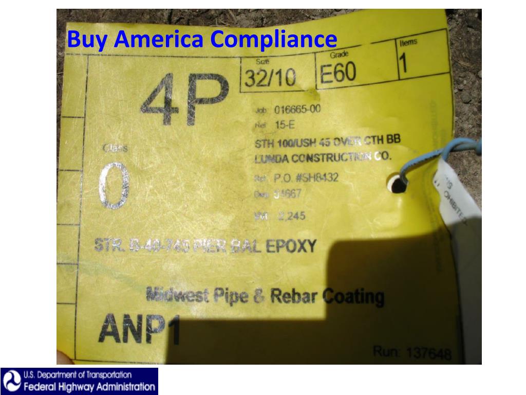 PPT - 23 USC 313 23 CFR 635.410 All Federal-aid construction projects ...