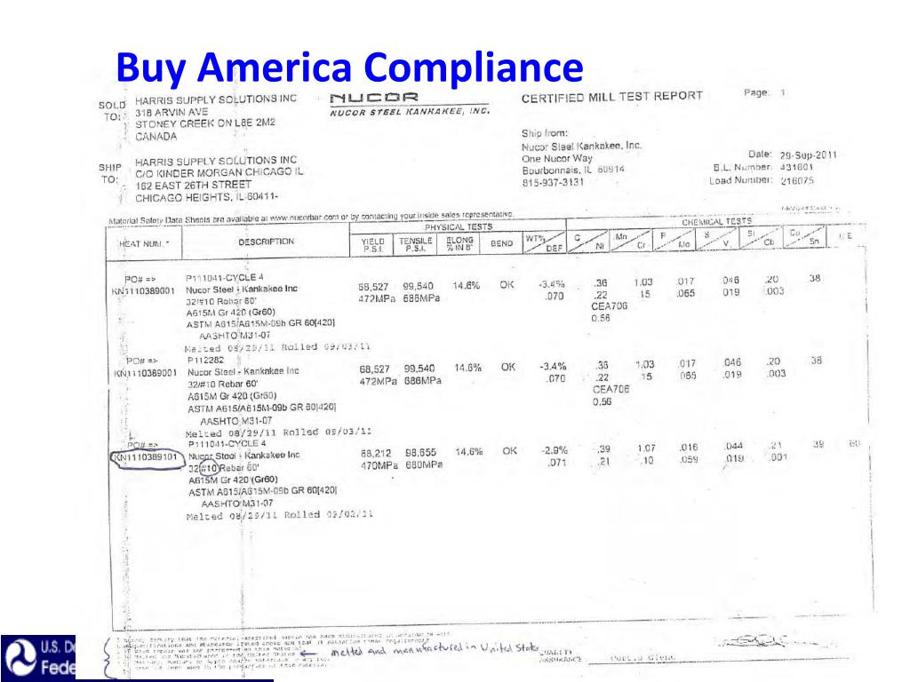 PPT - 23 USC 313 23 CFR 635.410 All Federal-aid construction projects ...