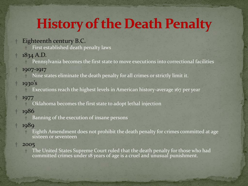 Ppt The Death Penalty Powerpoint Presentation Free Download Id 1938552