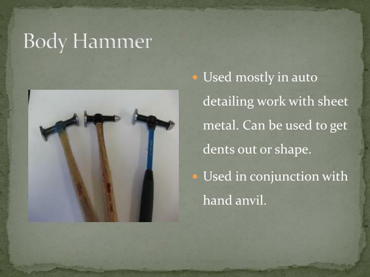 PPT - Hammer: Metal Working PowerPoint Presentation - ID:1938723