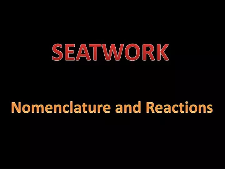 PPT - SEATWORK PowerPoint Presentation, free download - ID:1938909